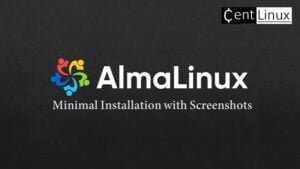 AlmaLinux 8 Minimal installation with screenshots | CentLinux