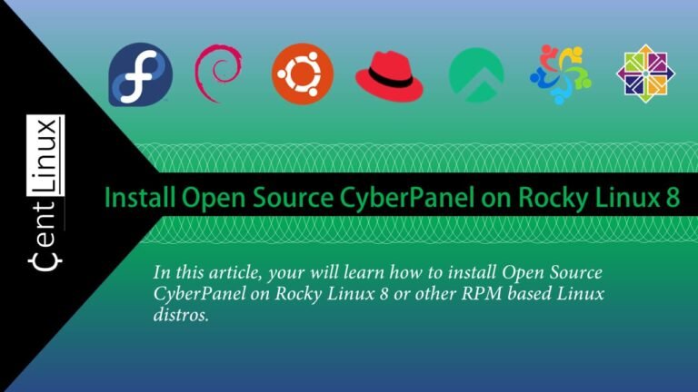 How to install CyberPanel on Rocky Linux 8 | CentLinux