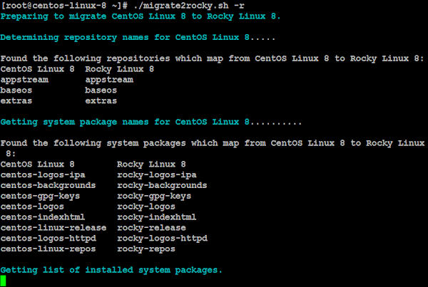 How to migrate CentOS 8 to Rocky Linux | CentLinux
