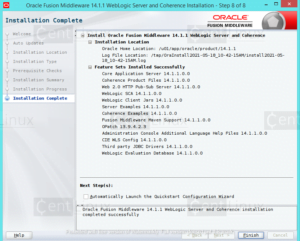 How to install Weblogic 14c on RHEL 8 | CentLinux